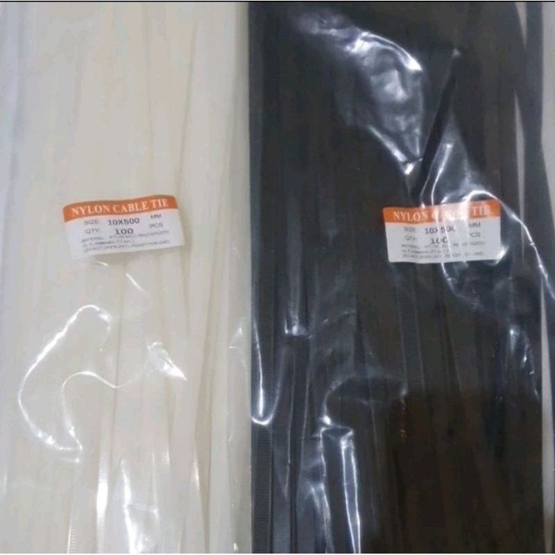 Jual Kabel Ties 10 X 500 MM Nylon Cable Tie Insulock Tie Besar | Shopee ...