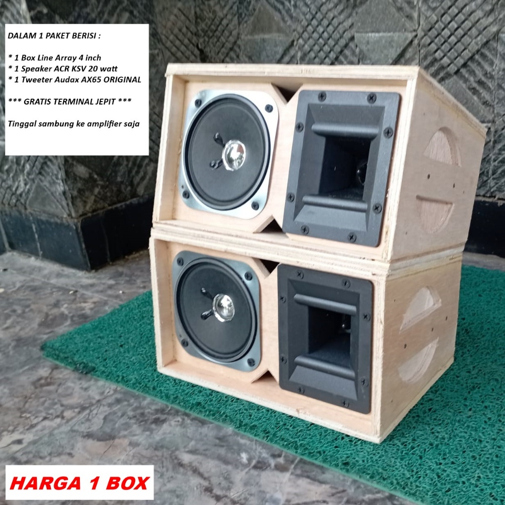 Jual [SIAP PAKAI] Box Line Array 4 inch isi Speaker ACR KSV dan Tweeter ...