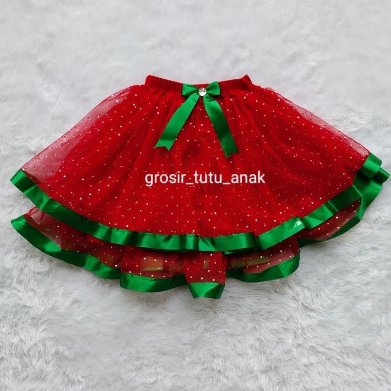 Jual Namira Rok Tutu Dua Susun Tile Glitter Pita Satin Usia 1-12 Tahun ...