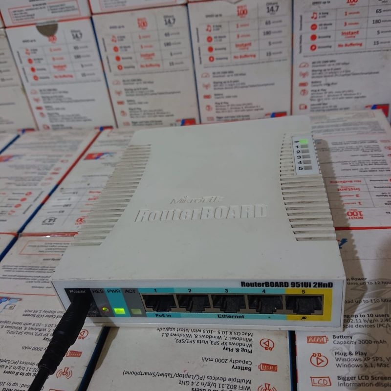 Jual MIKROTIK ROUTER BOARD RB951Ui-2HnD Port Aman BB 0,0% [Unit Adaptor ...