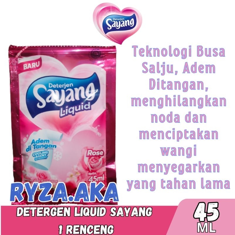 Jual Deterjen SAYANG Cair Konsentrat Detergen Matic Liquid Detergent ...