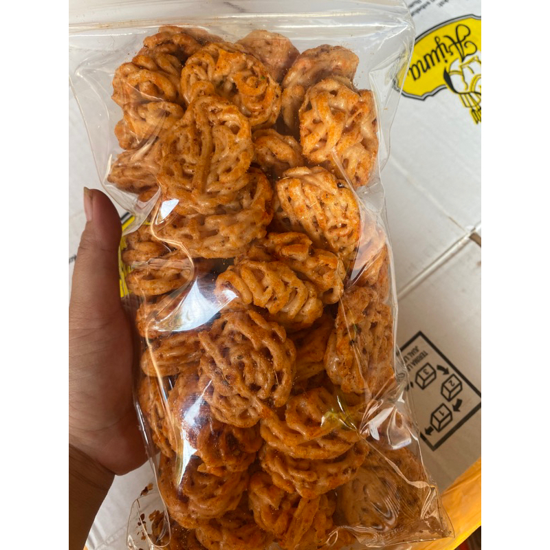 Jual aneka jajan repack Krupuk Kerupuk Seblak Mawar plastik ukuran 18* ...