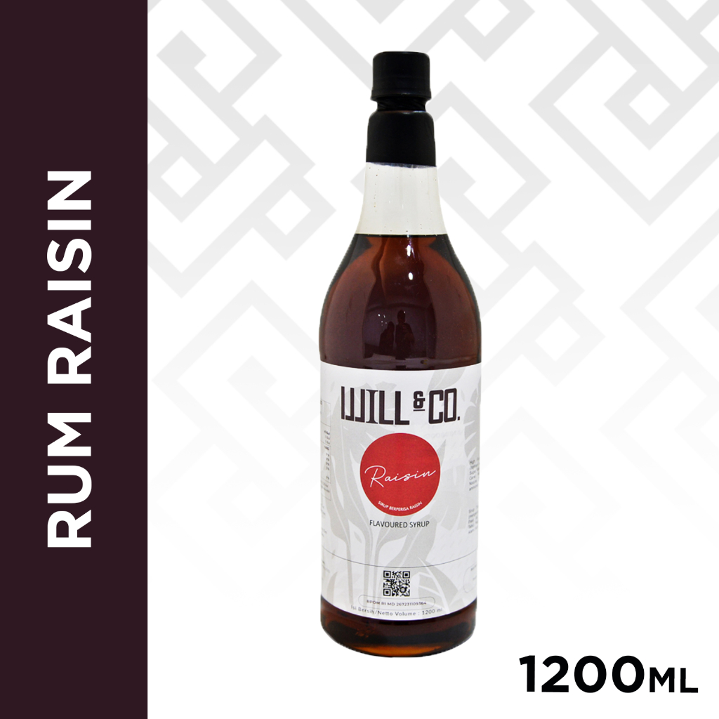 Jual Sirup Rum Raisin Premium Will&Co 1.2 Liter | Shopee Indonesia