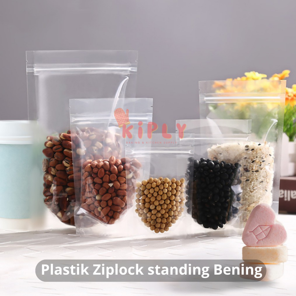 Jual Plastik Ziplock standing Bening/Plastik Travelling Travel Plastik ...