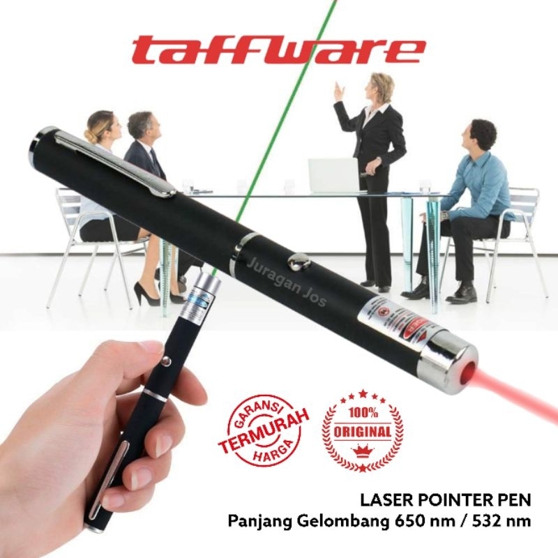Jual Taffware Laser Pointer Pen Presentasi High Power Baterai AAA 5mw ...