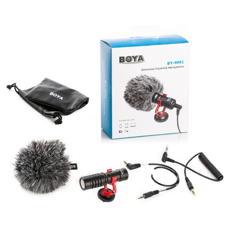 Jual preloved boya external microphone BY - MM 1 untuk vlogger youtuber ...