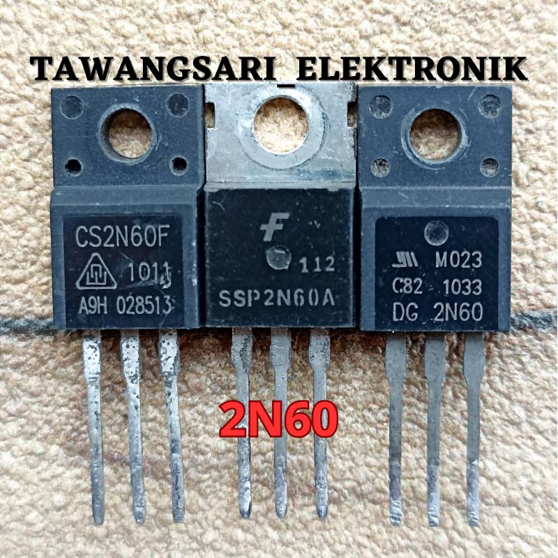 Jual mosfet 2n60 original fet 2n60 transistor mosfet 2N60 Ori | Shopee ...