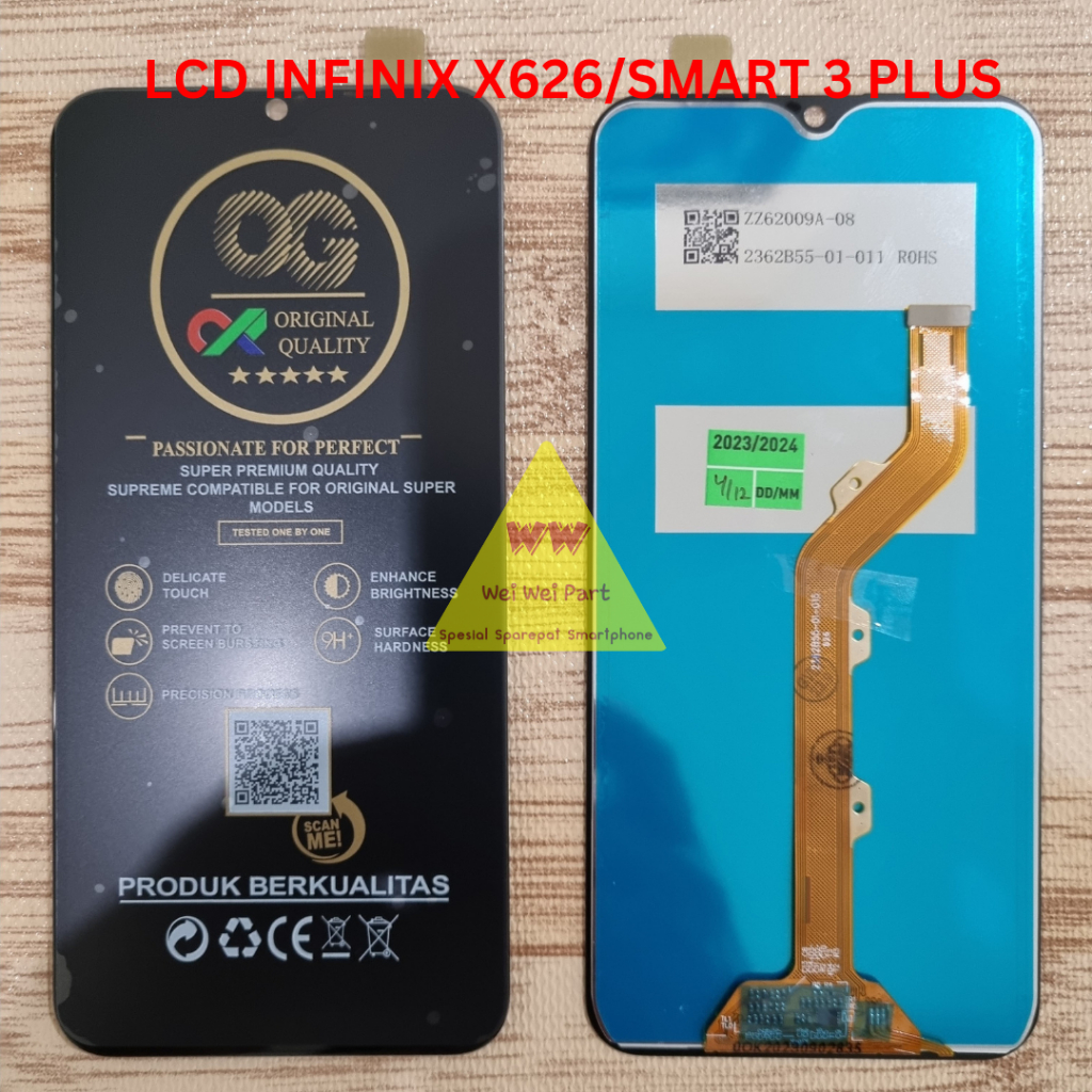 Jual OG Super ~ LCD Touchscreen Infinix X626/X627/S4/Smart 3 PLus Black ...