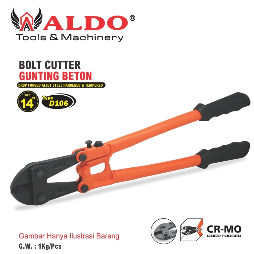 Jual GUNTING BETON TYPE - D106 14" / GUNTING BEHEL / BOLT CUTTER MERK ...