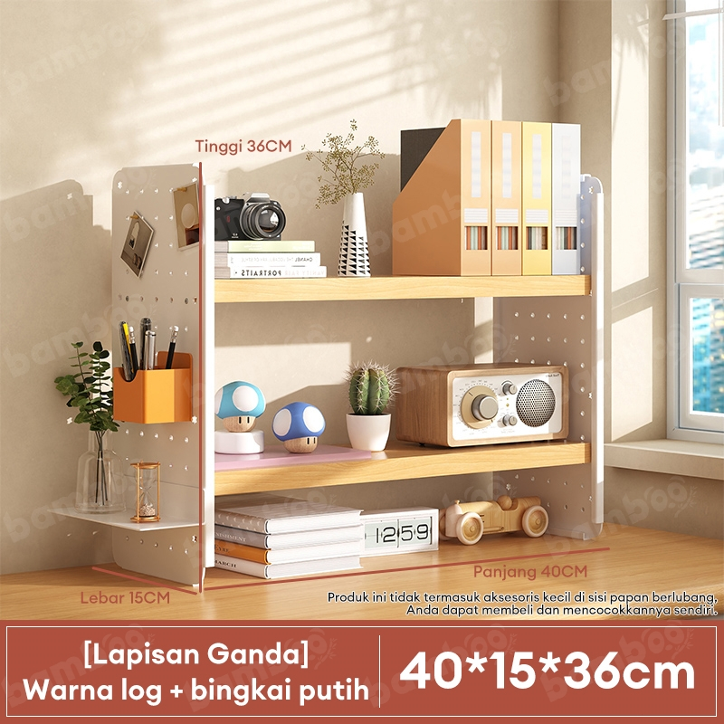 Jual Rak Buku Rak Meja Stationery Desktop Storage Rak Buku Desktop Rak ...