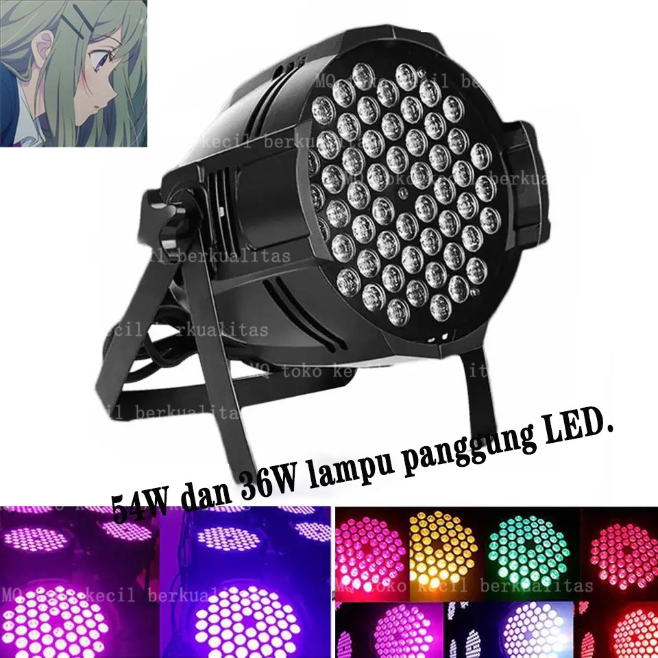 Jual Lampu LED pewarnaan penuh 54x54watt untuk bar, pernikahan, dan ...