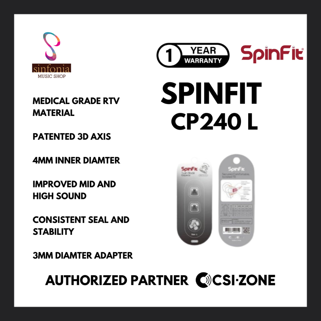 Jual SpinFit TwinBlade CP240 Earphone Eartips | Shopee Indonesia