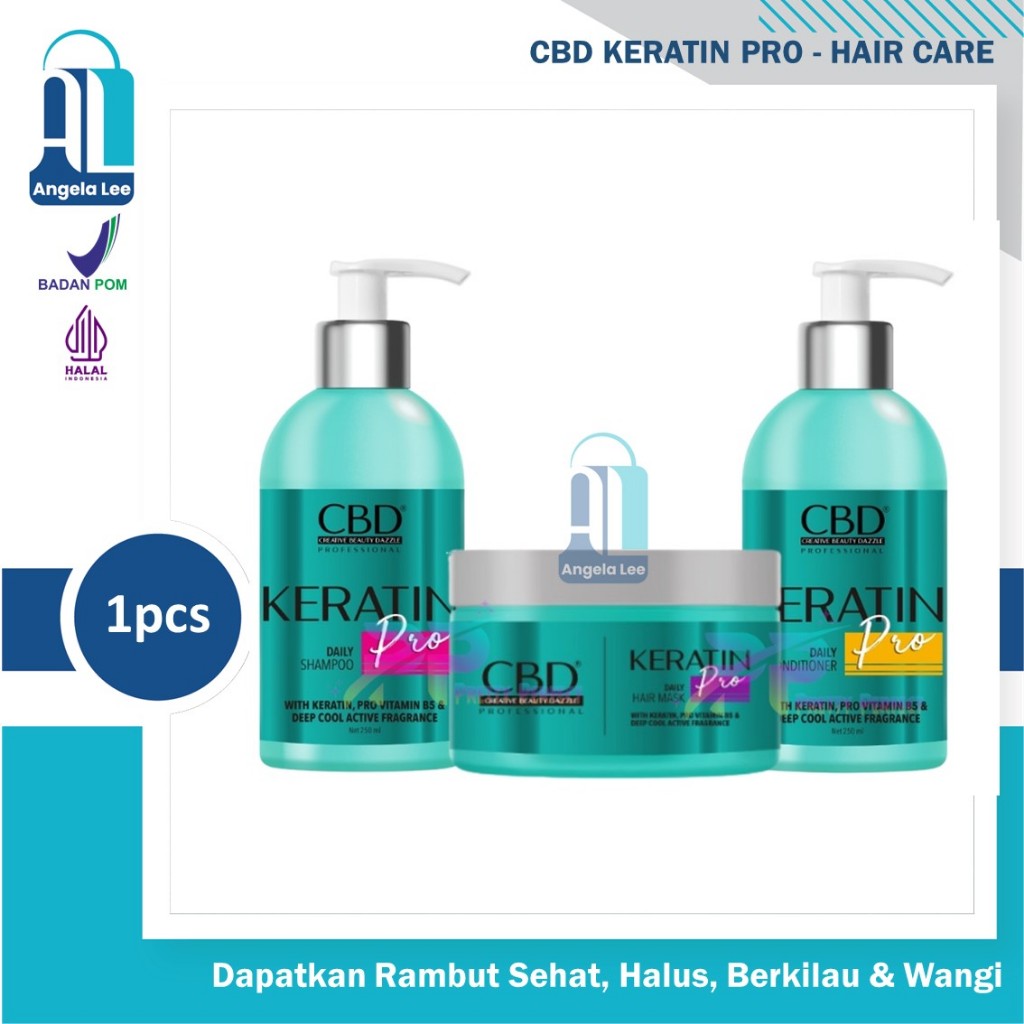 Jual CBD Keratin Pro Hair Mask/ Shampoo/ Conditioner Perawatan Rambut ...