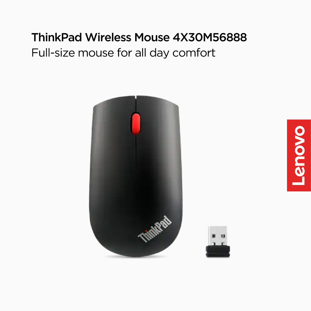 Jual Lenovo Mouse ThinkPad Essential Wireless USB Type-A 2.4GHz, 1200 ...
