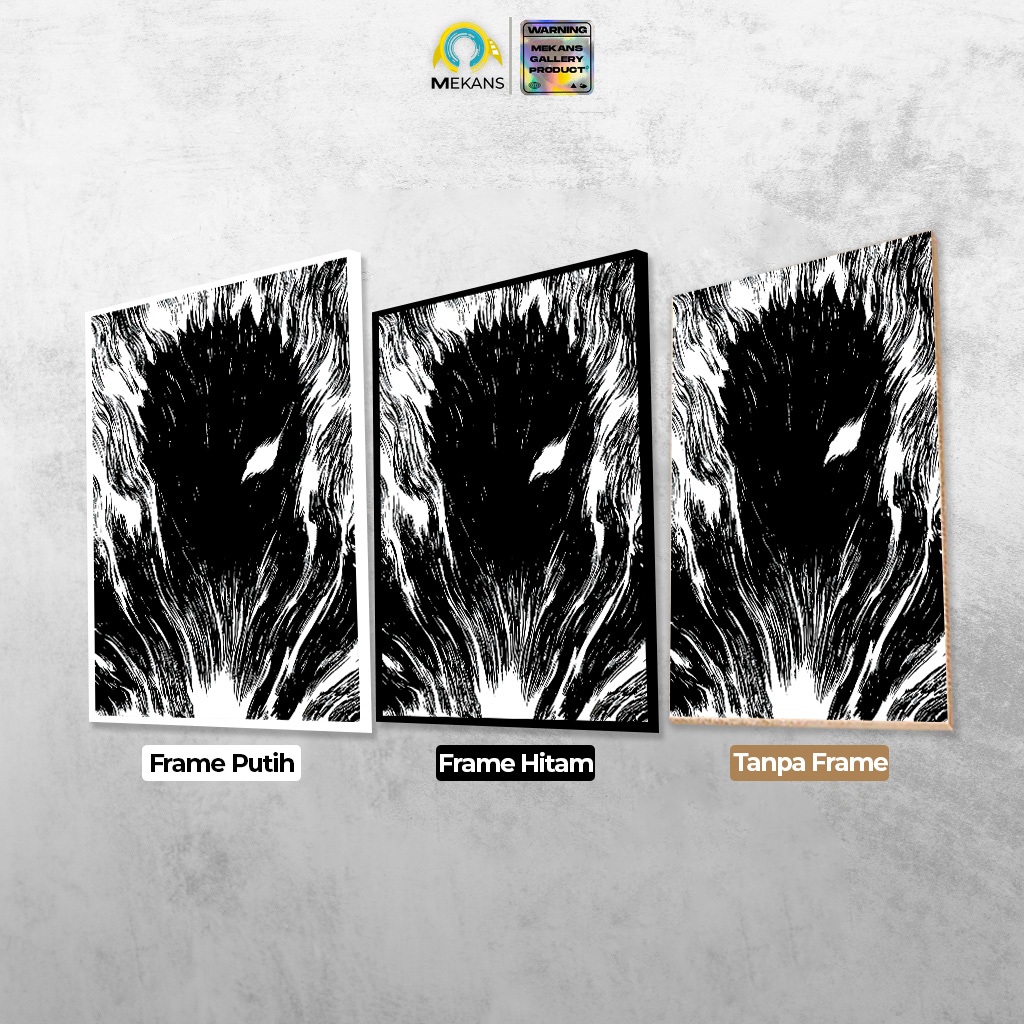Jual MEKANS - 30x40 cm BERSERK GUTS ANIME MANGA Frame Block Hiasan ...