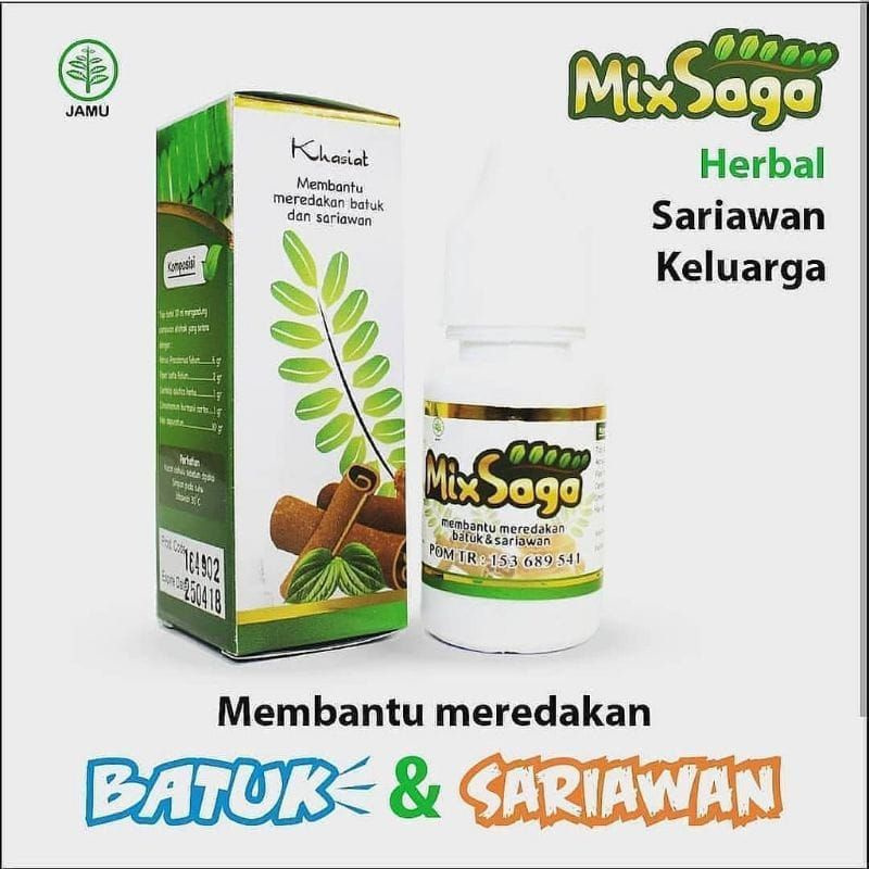 Jual Mix Saga Mixsaga Batuk dan Sariawan Herbal | Shopee Indonesia