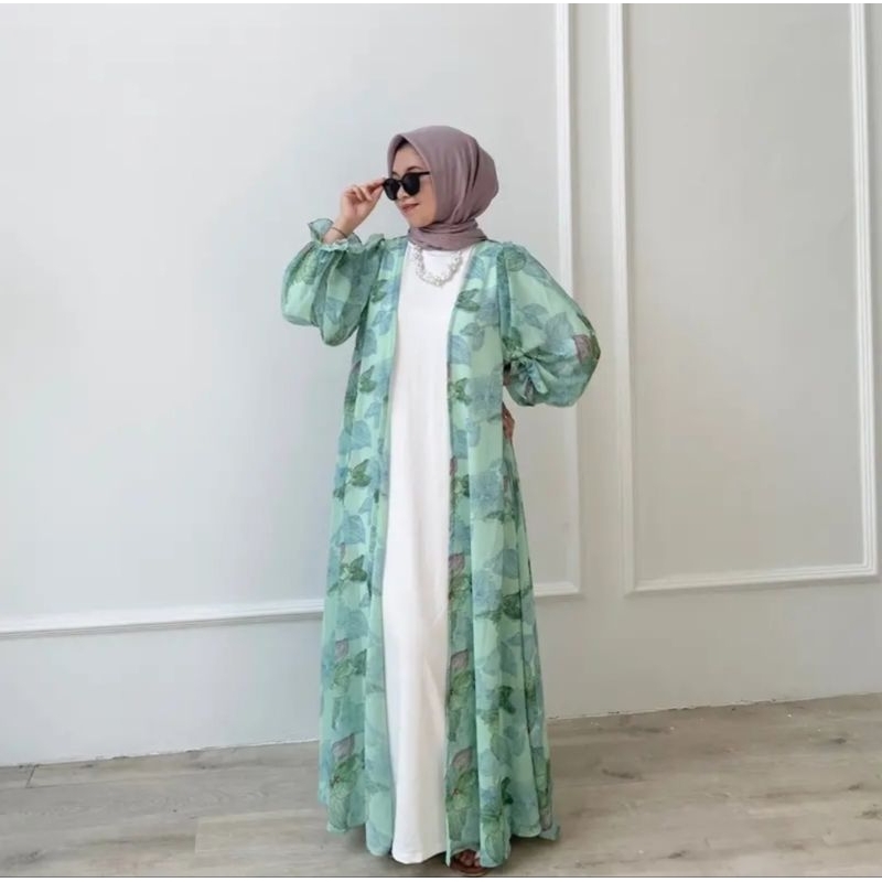 Jual (PROMO) BISA BIG SIZE GAMIS 2 IN 1 NARA OUTER// OUTER CERUTY ...