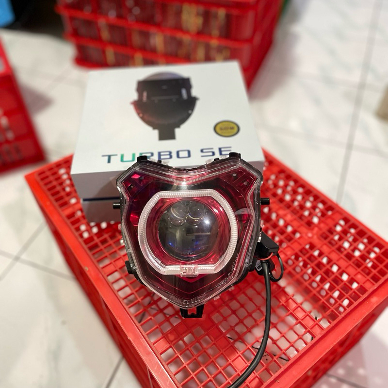 Jual reflektor lampu biled crf 150 AES TURBO SE Dobel Laser 2,5 INCH ...