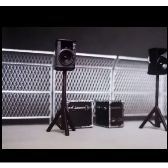 Jual 3D Receh 1 64 Speaker Stand Aksesoris Maket Diorama Diecast Tripod ...