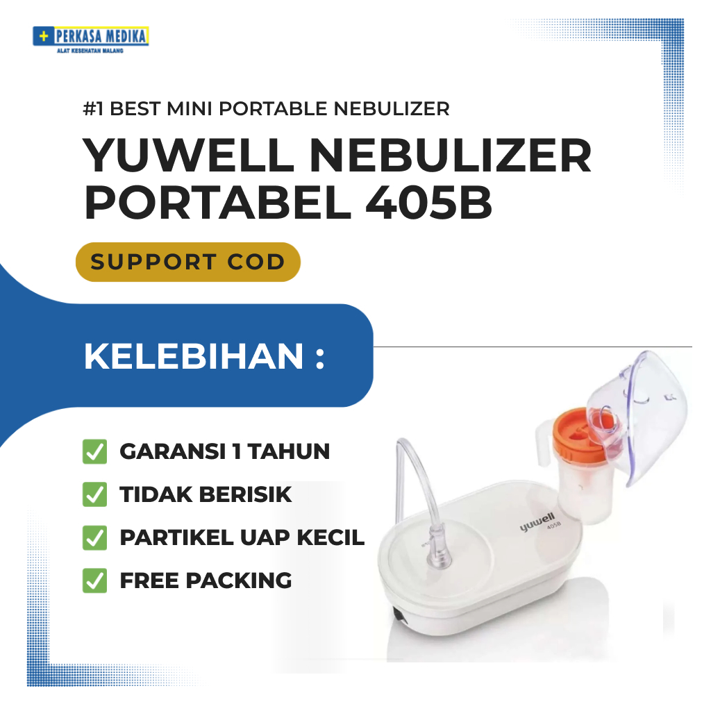 Jual GARANSI NEBULIZER Yuwell 405B Alat Uap Pernafasan Asma Inhalasi | Shopee Indonesia