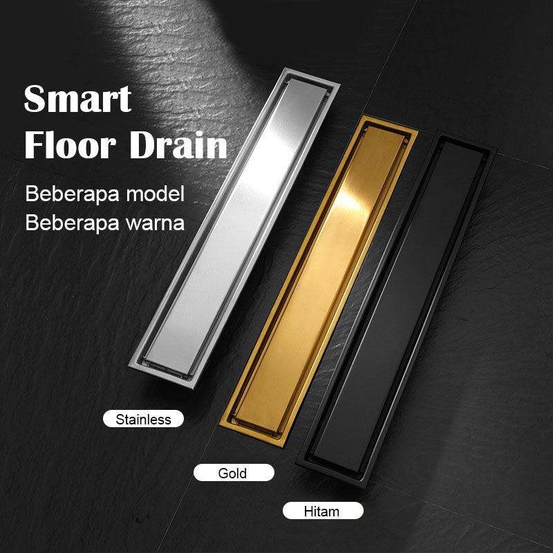 Jual Smart Floor Drain Stainless 304 30 Cm 40 Cm 60 Cm Samping saringan ...