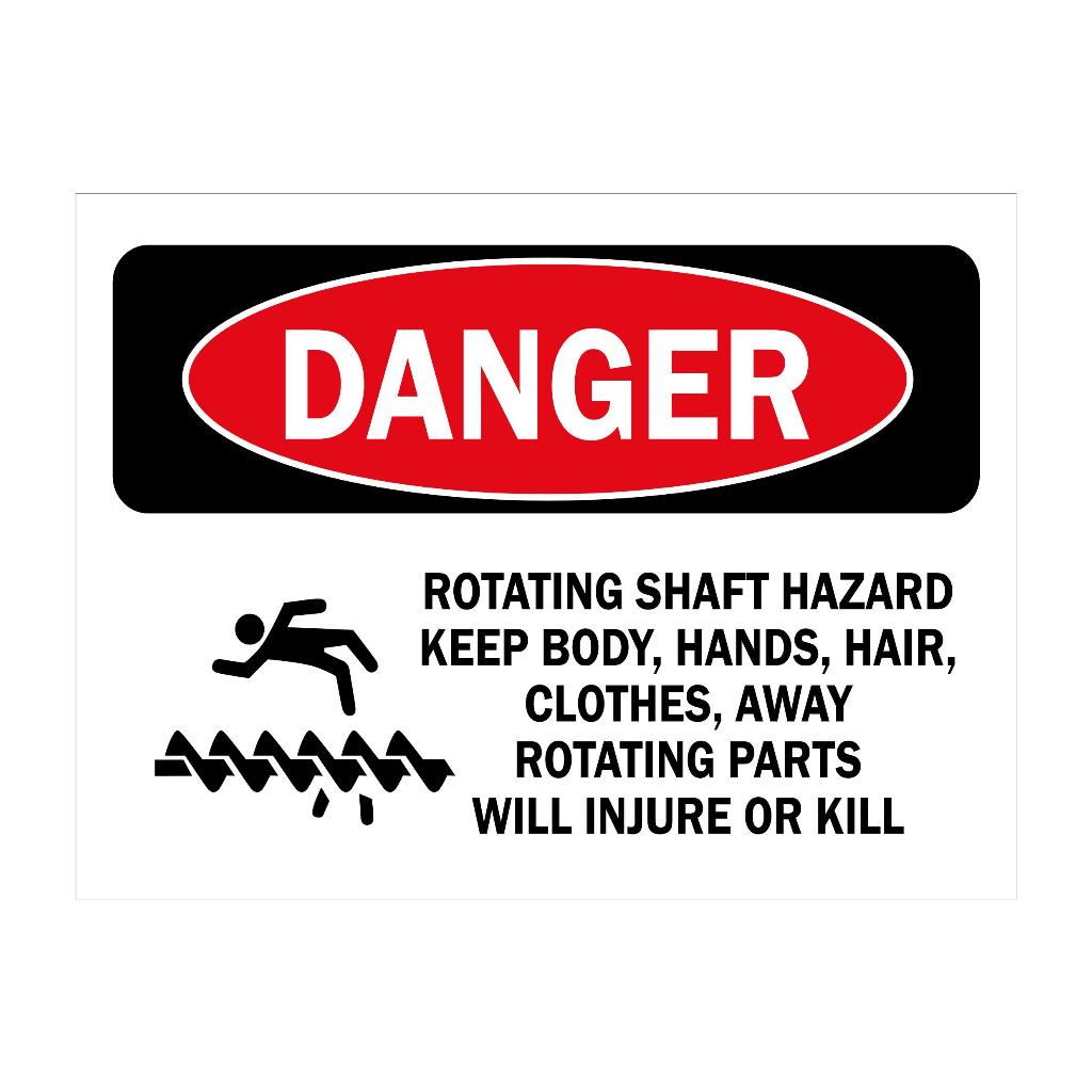 Jual STIKER VINYL DANGER PUTARAN MESIN Uk. 30 x 40 CM SIGN RAMBU K3 ...