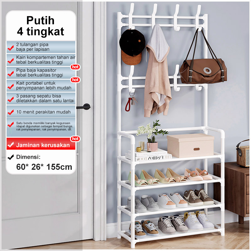 Jual Stand Hanger Rak Venus Rak Sepatu Penyimpanan Rak Gantung Baju ...