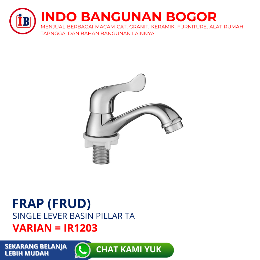 Jual FRUD KRAN AIR SINGLE LEVER BASIN PILLAR IR1203 | Shopee Indonesia