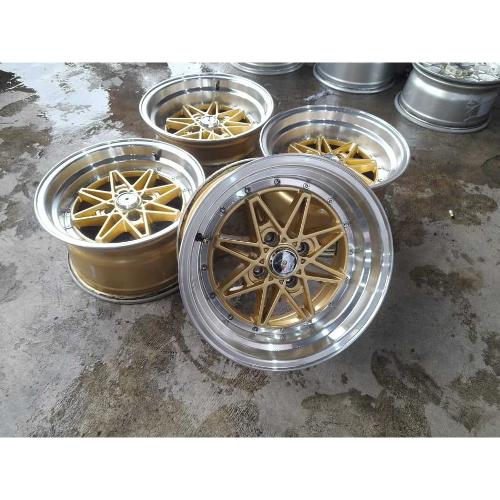 Jual VELG MOBIL BEKAS R15 BAUT 4 RAYS R15X8-9 4X100ET10 | Shopee Indonesia
