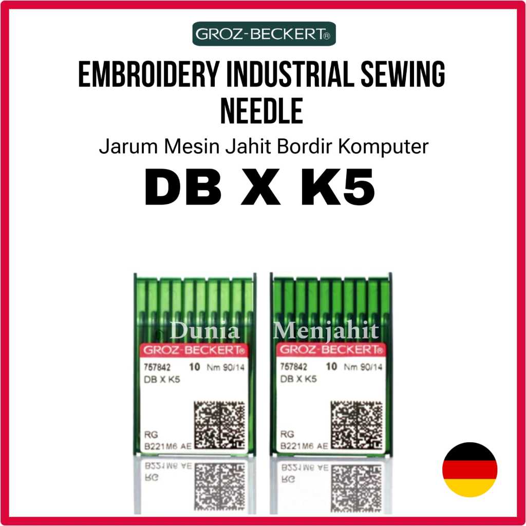 Jual Jarum Groz Beckert Needles DBxK5 / DB x K5 Jarum Mesin Bordir ...
