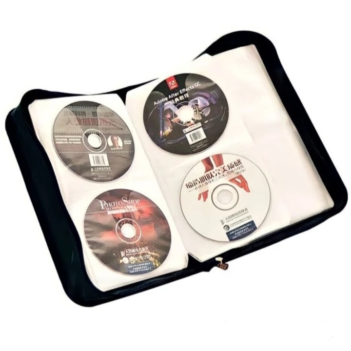 Jual CD Bag Tas Dompet CD DVD isi 80 pcs Tempat Penyimpanan Kaset CD ...