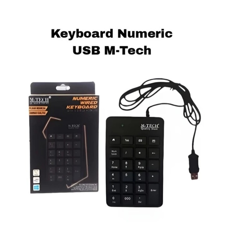 Jual Keyboard Numeric Mtech Keypad Numerik Angka Bergaransi