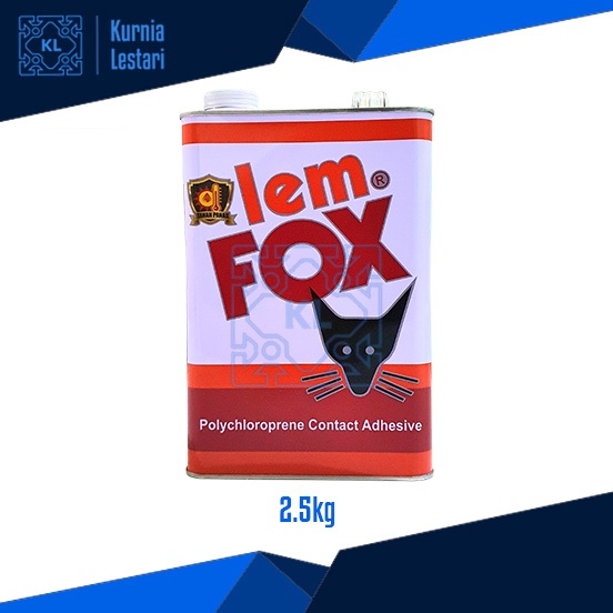 Jual Lem FOX Merah / Lem Kuning Serbaguna / Lem HPL Vinyl 2,5 KG ...