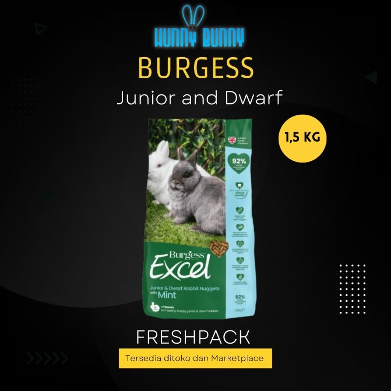 Jual Burgess Excel Junior & Dwarf 1,5kg | Shopee Indonesia