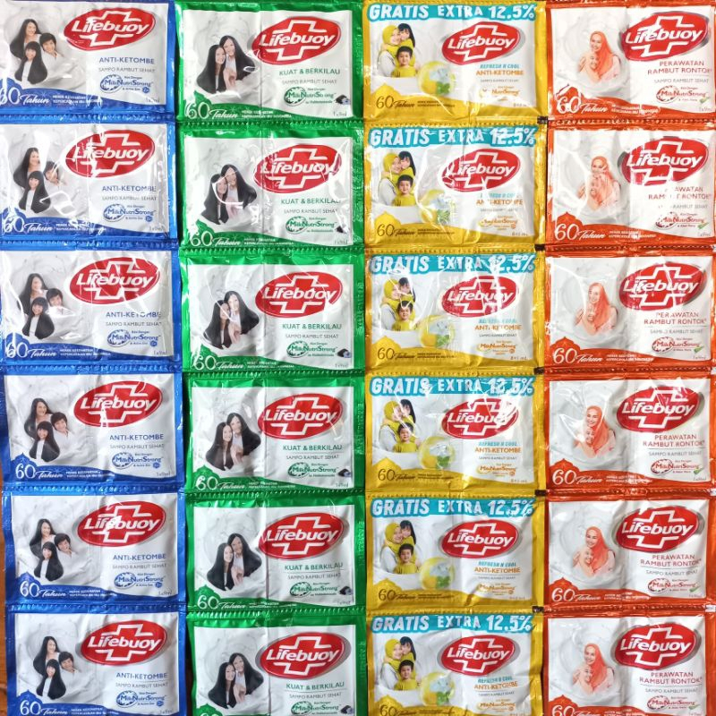 Jual LIFEBUOY SHAMPOO SACHET 9ML X12 ( 24 SACHET) LIFEBUOY SHAMPOO ...