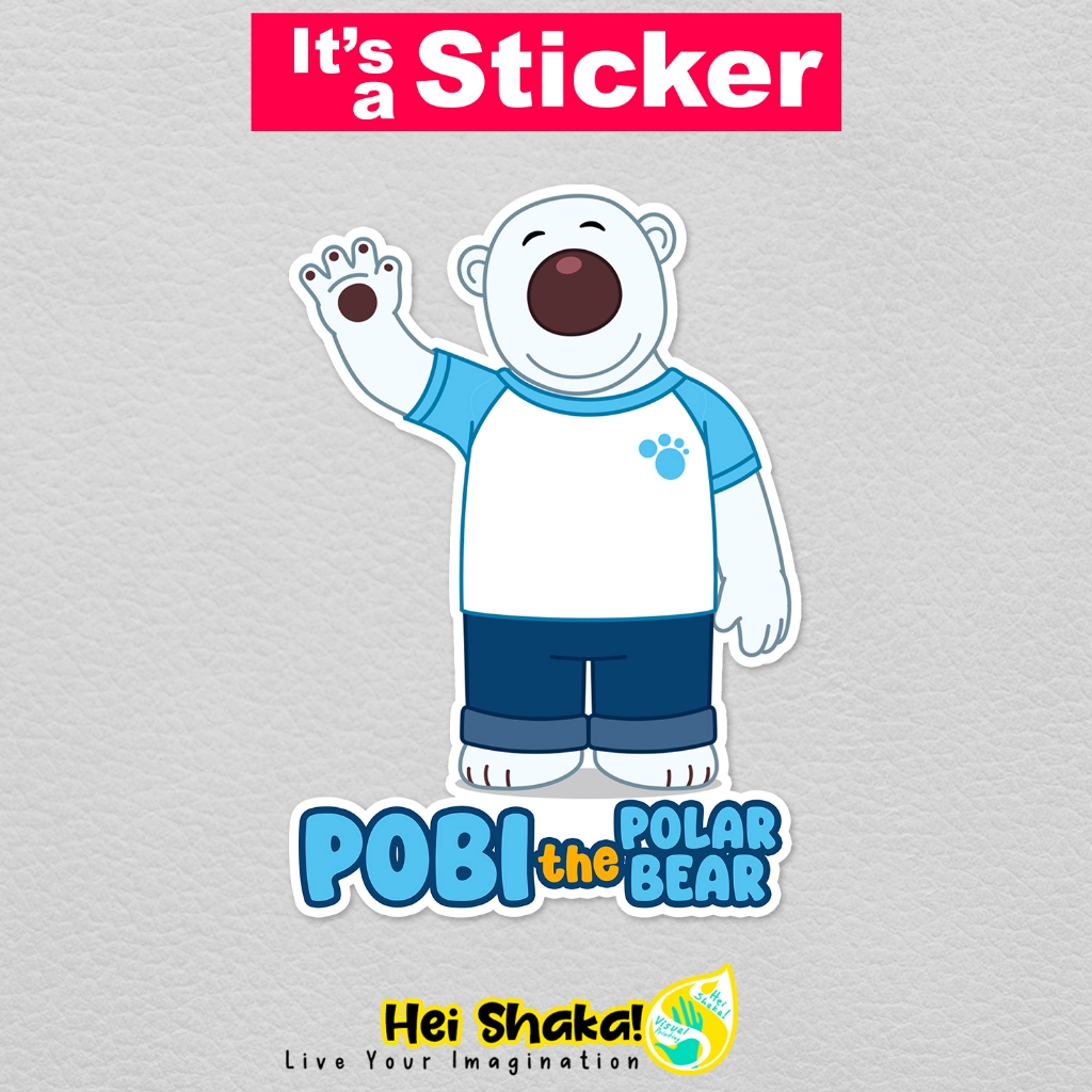 Jual Stiker POBI The Polar Bear Pororo Sticker Kartun Anak Bahan Vinyl ...