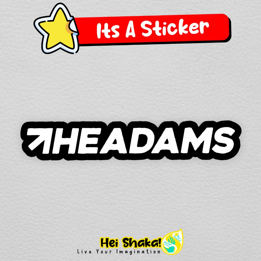 Jual Stiker THE ADAMS Sticker Musik Band Indie Bahan Vinyl Anti Air ...