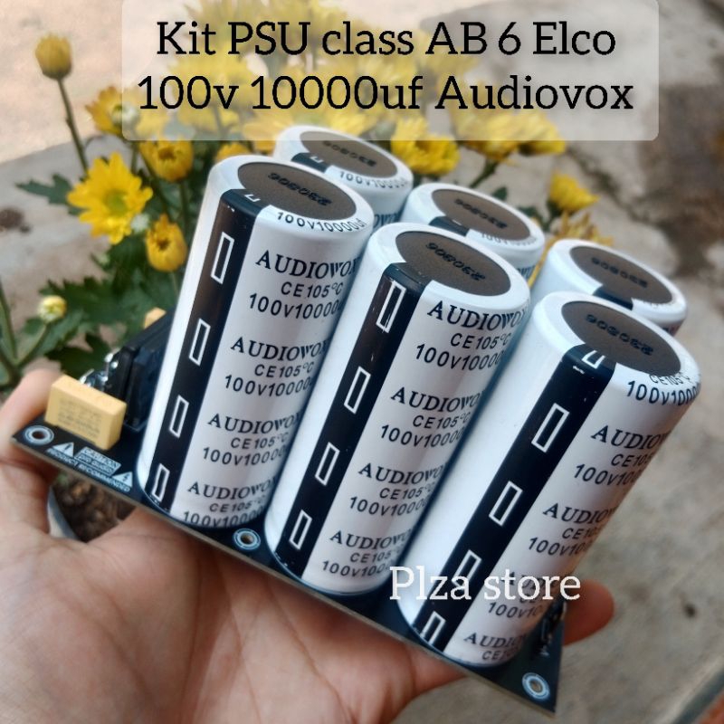 Jual Kit PSU 6 Elco 100v 10000uf PSU class AB 6 elko 10000uf 100v ...