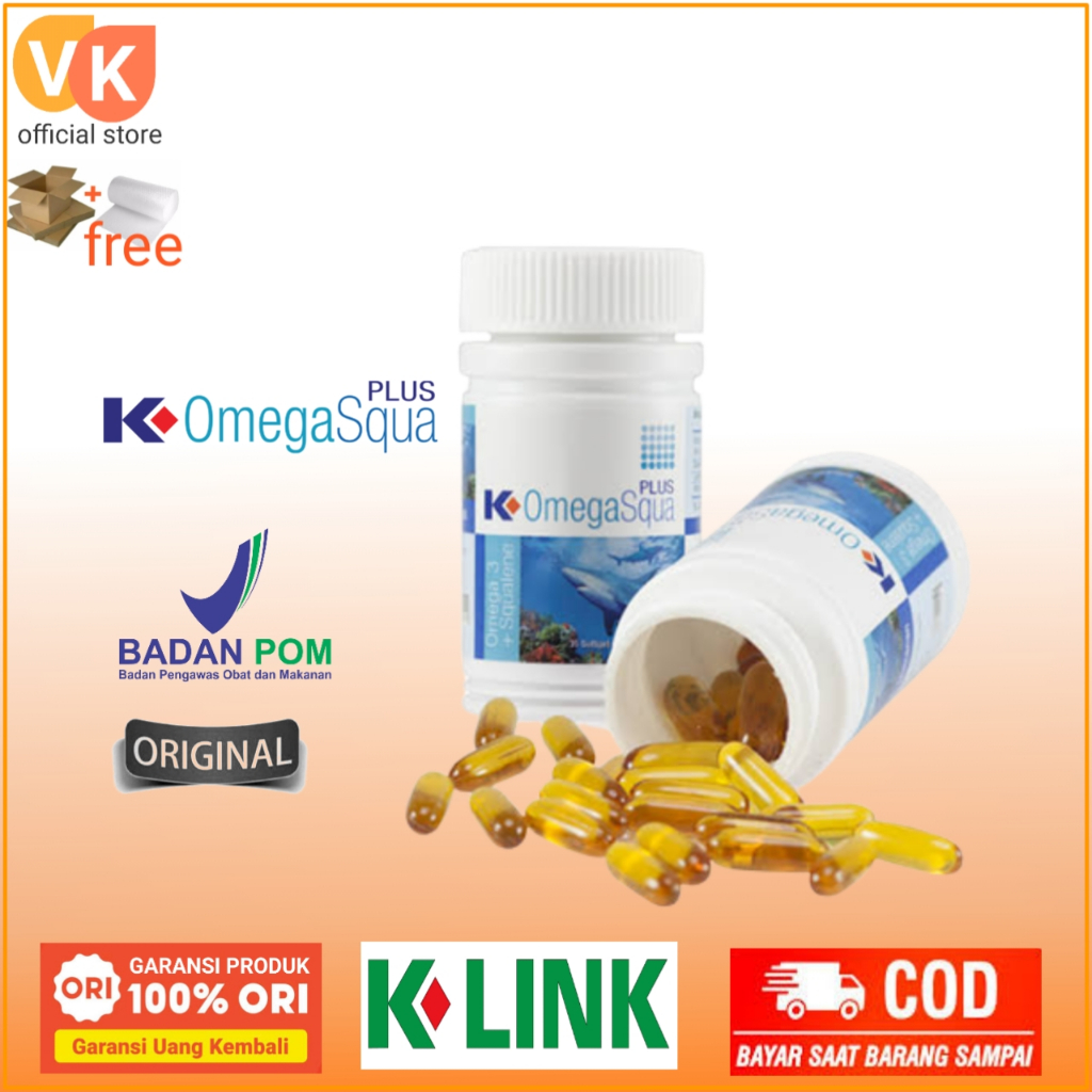 Jual Omega squa plus original darah tinggi jantung dan otak | Shopee ...