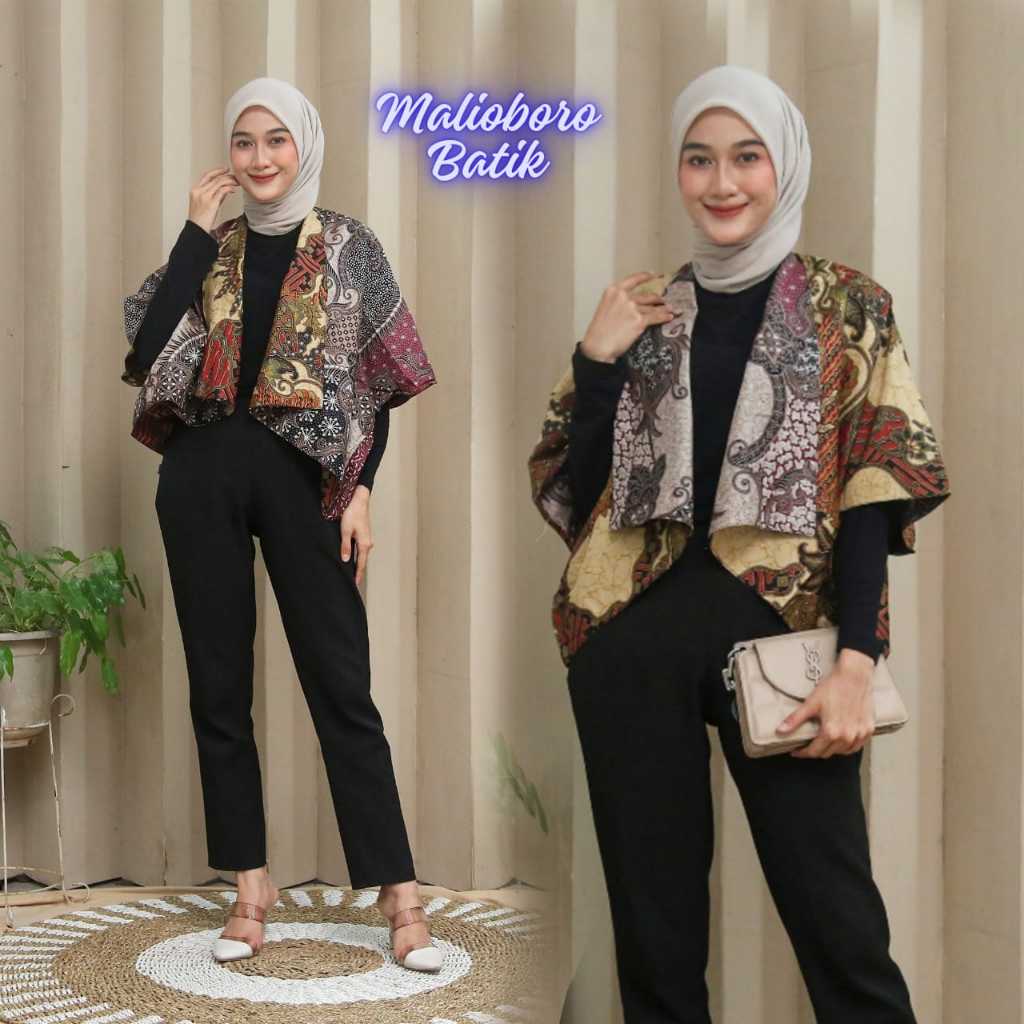 Jual Bolero Batik Wanita Jumbo Outer Batik Bolak balik | Shopee Indonesia