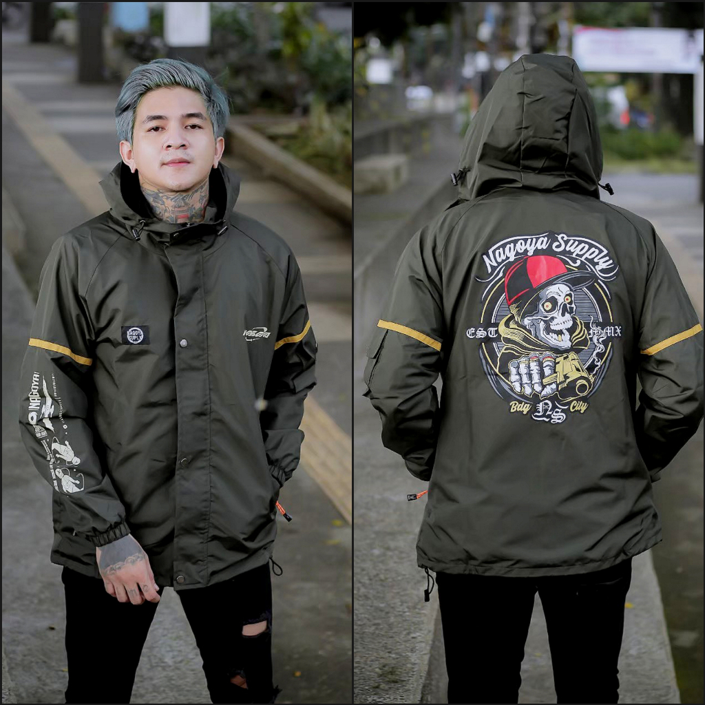Jual Jaket Casual Nagoya - Jaket Parasut Pria Windbreakers Original ...