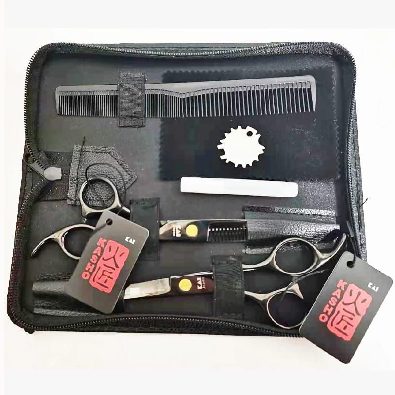 Jual Gunting Rambut Set Kasho 440C Stainless Steel 6 Inci Made in Japan ...