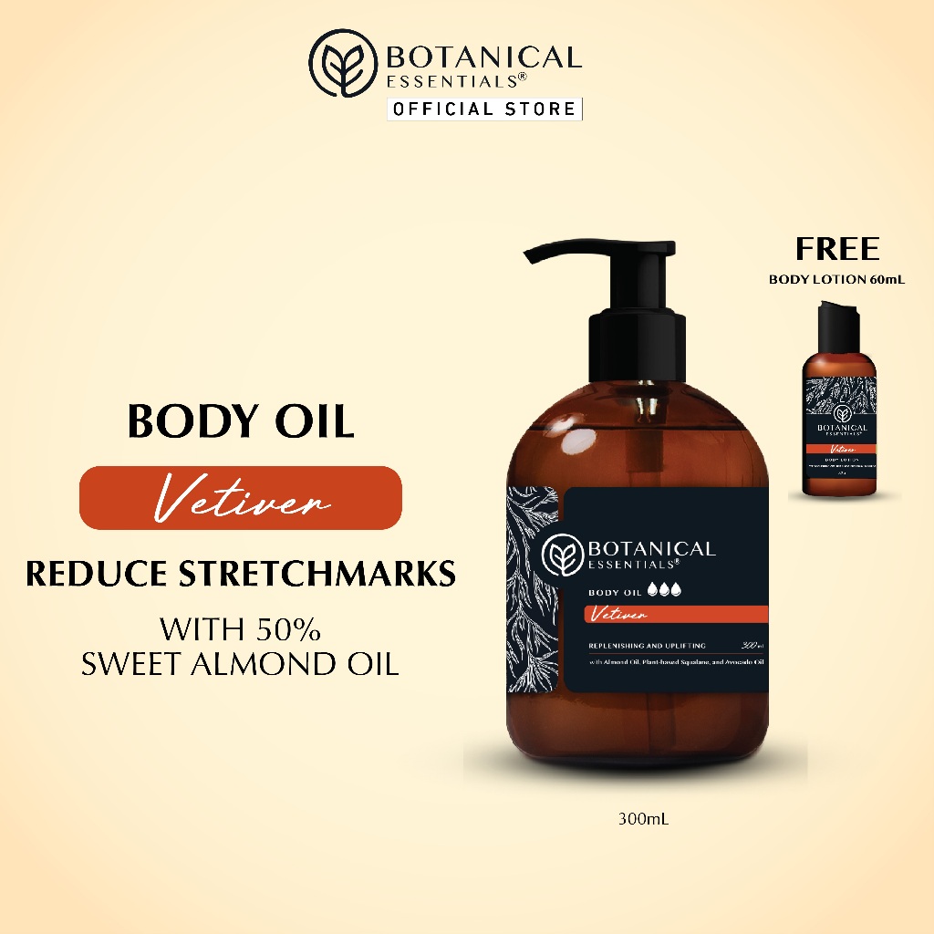 Jual Botanical Essentials Ultra Nourishing Body Oil Vetiver 300ml