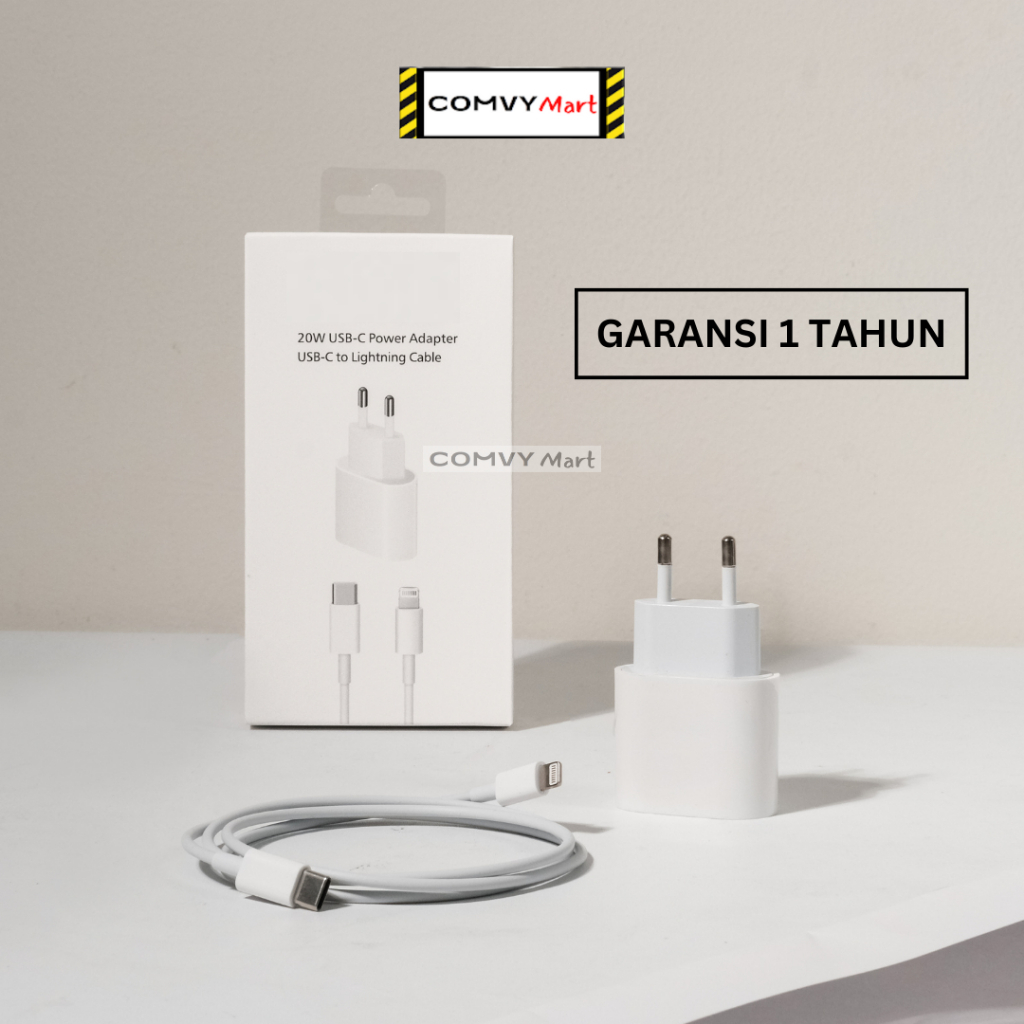 Jual Charger iPhone Adaptor Kabel Casan 20Watt Fast Charging Lightning ...
