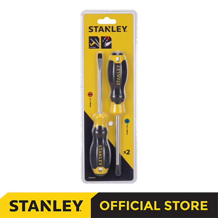 Jual Stanley Cushion Grip Screwdriver Set / Obeng Set 2 Pcs STMT66670 ...