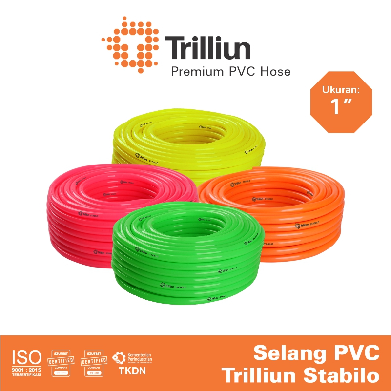 Jual Selang Air PVC Trilliun Stabilo 1" Inch - 20 Meter | Shopee Indonesia