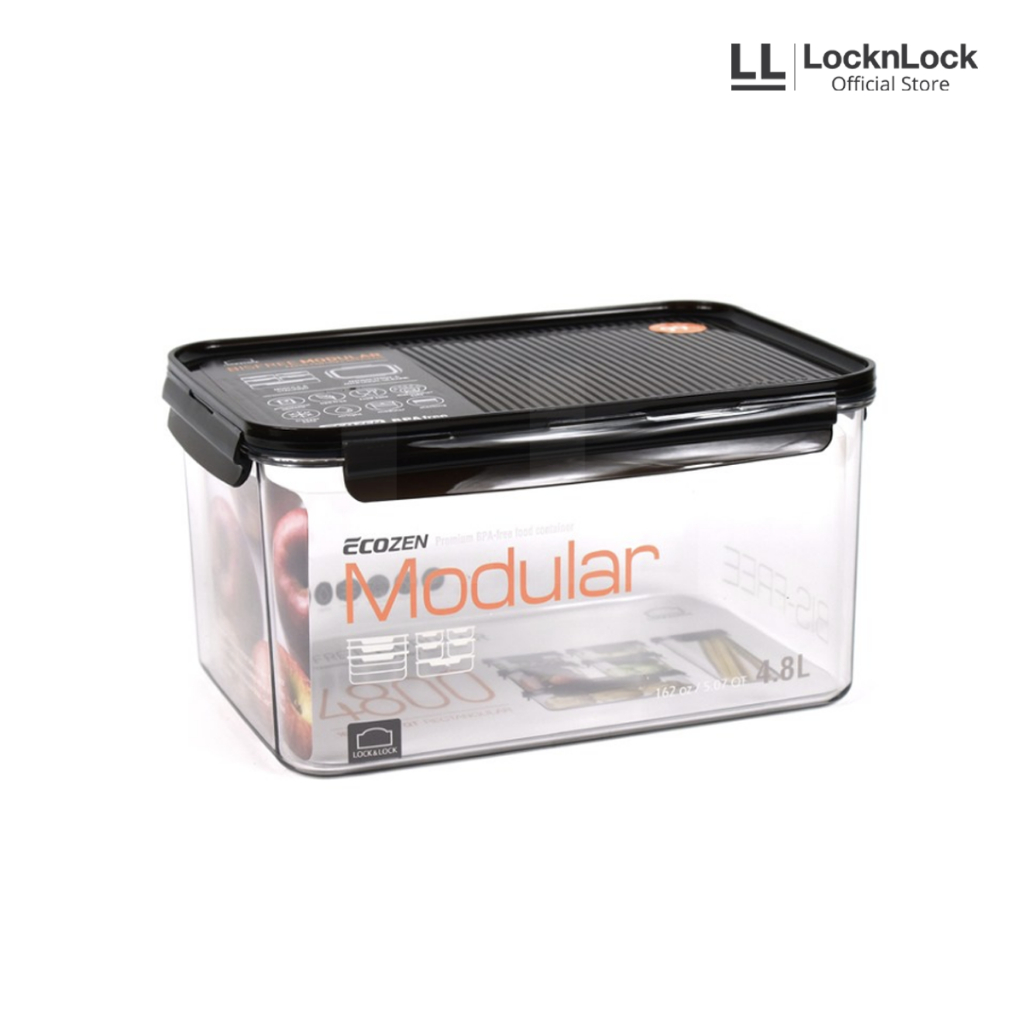 Jual LocknLock Bisfree Modular Rectangular Tritan Kotak Serbaguna 4.8L - LBF408 | Shopee Indonesia
