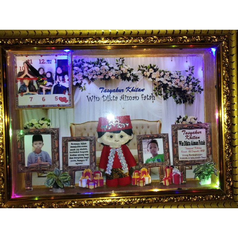 Jual Kado khitanan/Sunatan Frame kaca 25x35x5cm | Shopee Indonesia
