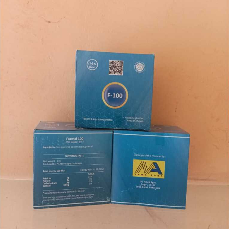 Jual Paket 30 pcs (3 box) formal 100 / F100 susu untuk anak gizi buruk ...