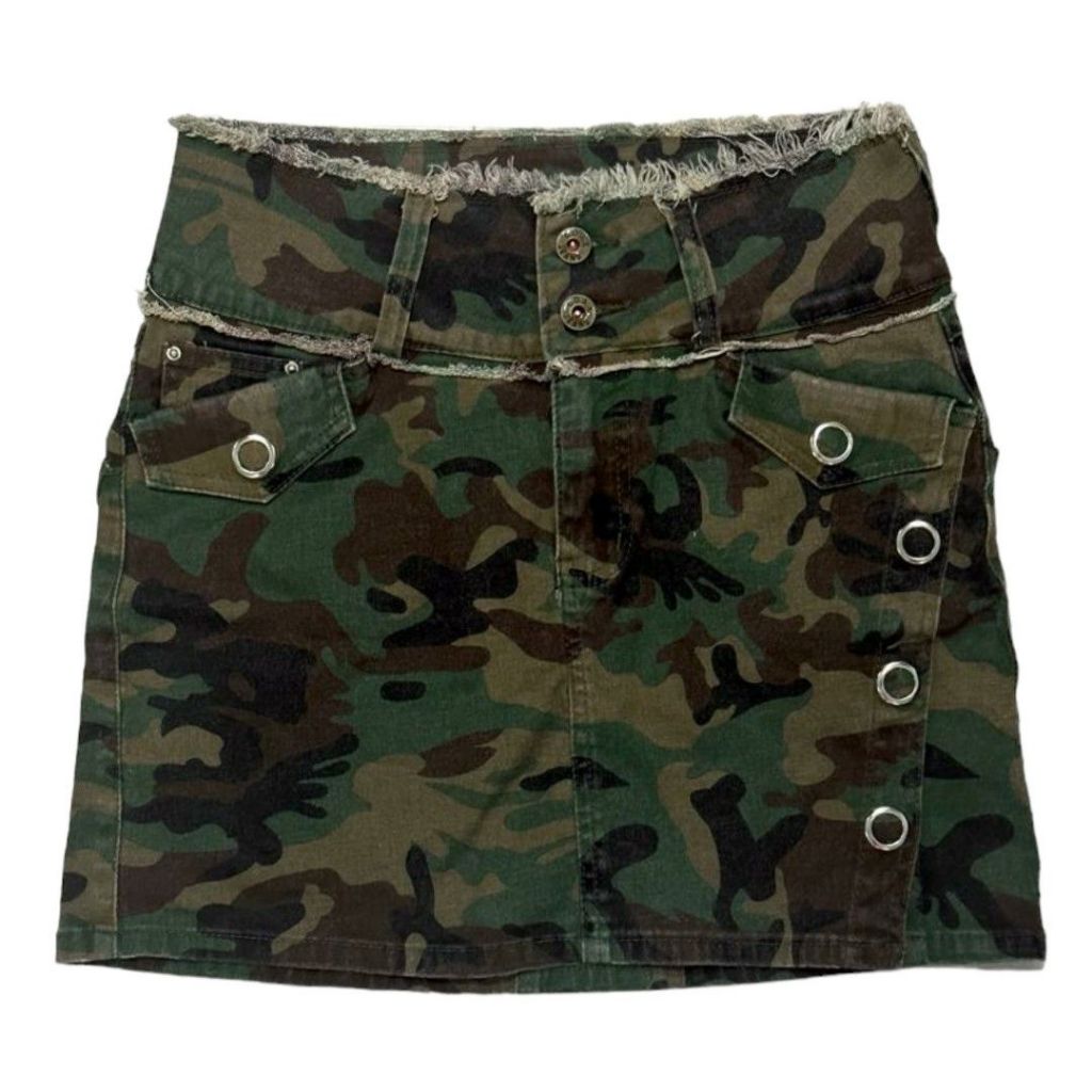 Jual Coax Army Buttoned Mini Skirt | Micro Rok Pendek Midi Kancing ...